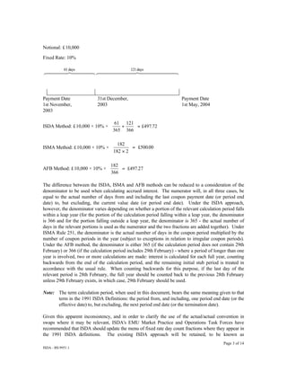 Day count conventions and accrual factors | PDF