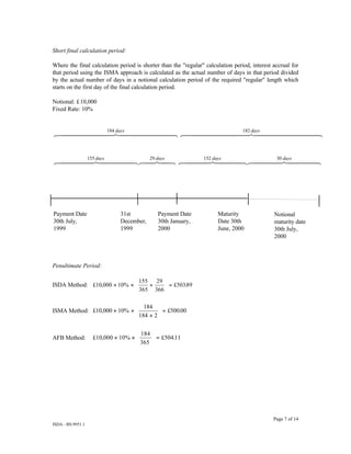 Day count conventions and accrual factors | PDF