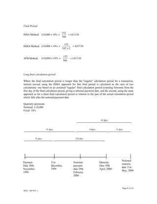Day count conventions and accrual factors | PDF