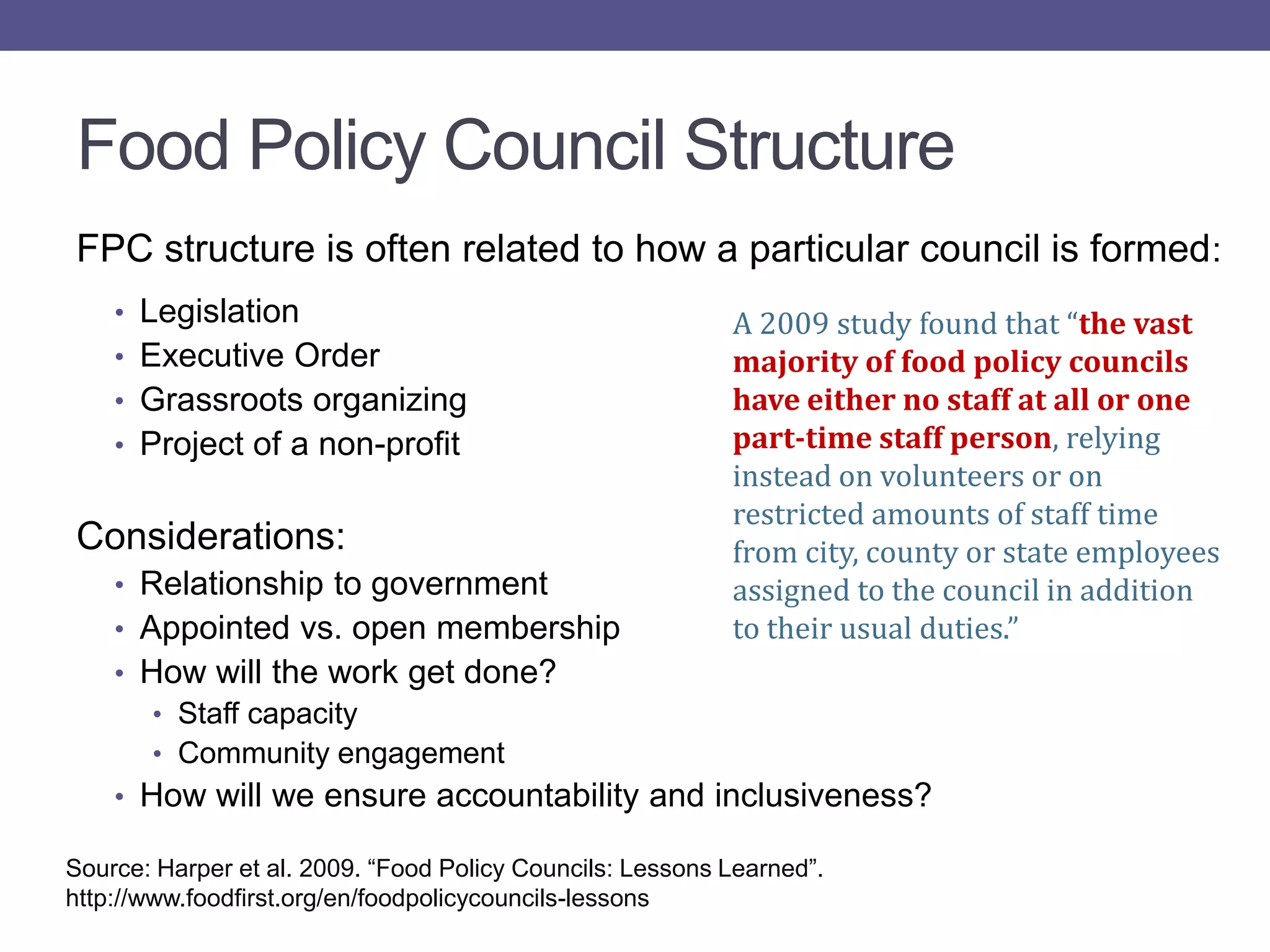 Food Policy Councils 101 | PPTX