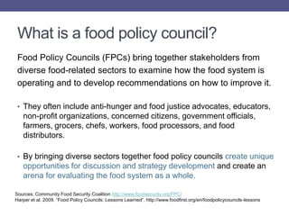 Food Policy Councils 101 | PPTX