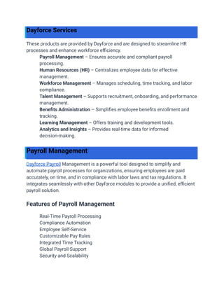 Dayforce HCM: The Complete Human Capital Management Solution | PDF