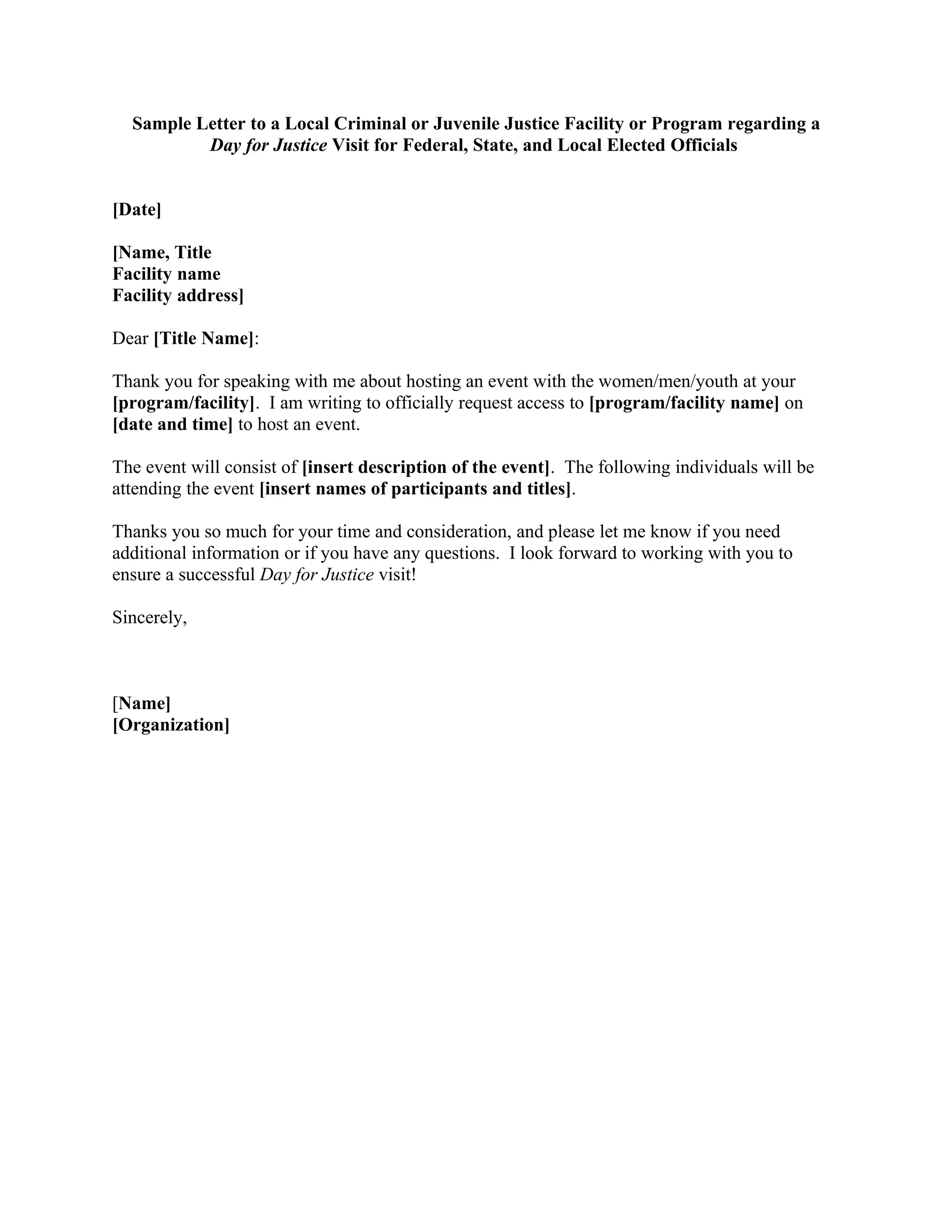 Day for justice sample letter october 2011_final | DOC