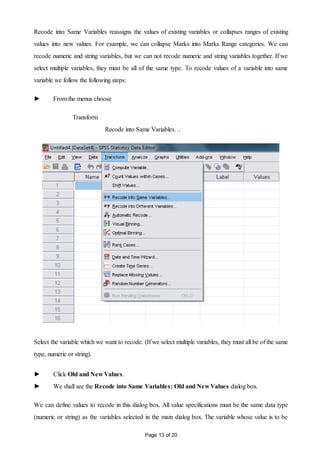 Data Transformation | PDF
