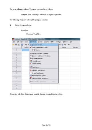 Data Transformation | PDF