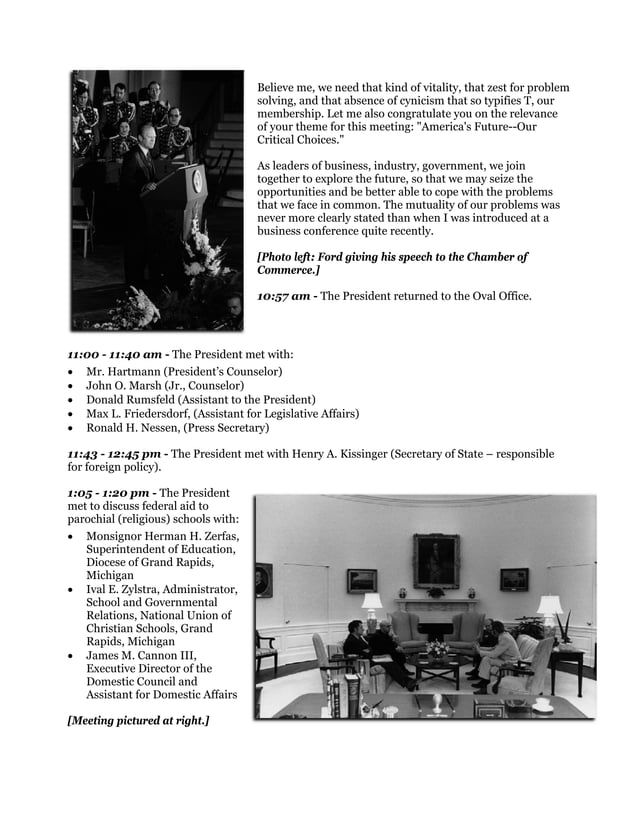 A Day In The Life: Presidential Roles | PDF