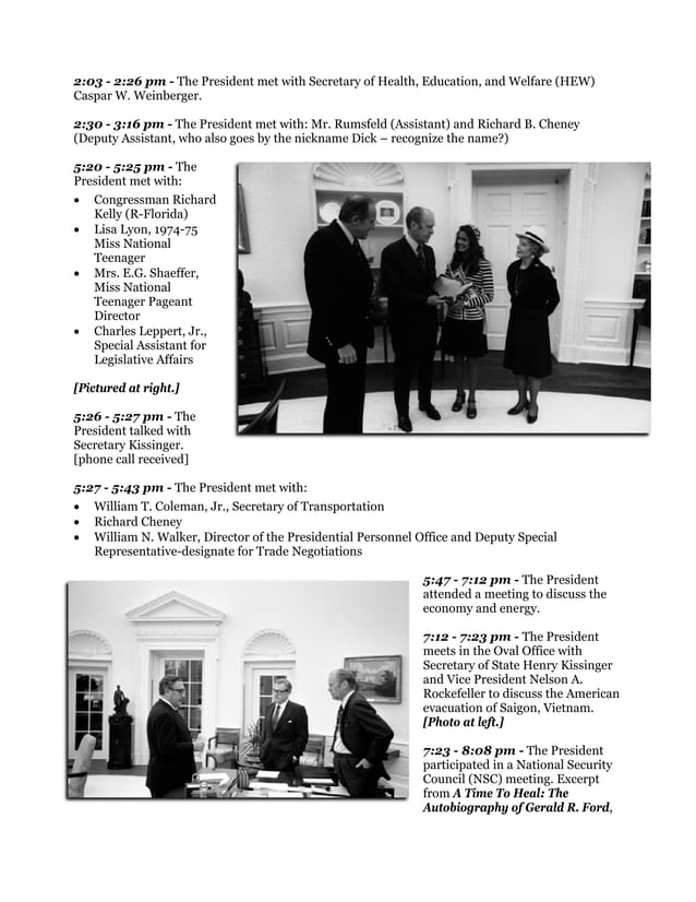 A Day In The Life: Presidential Roles | PDF