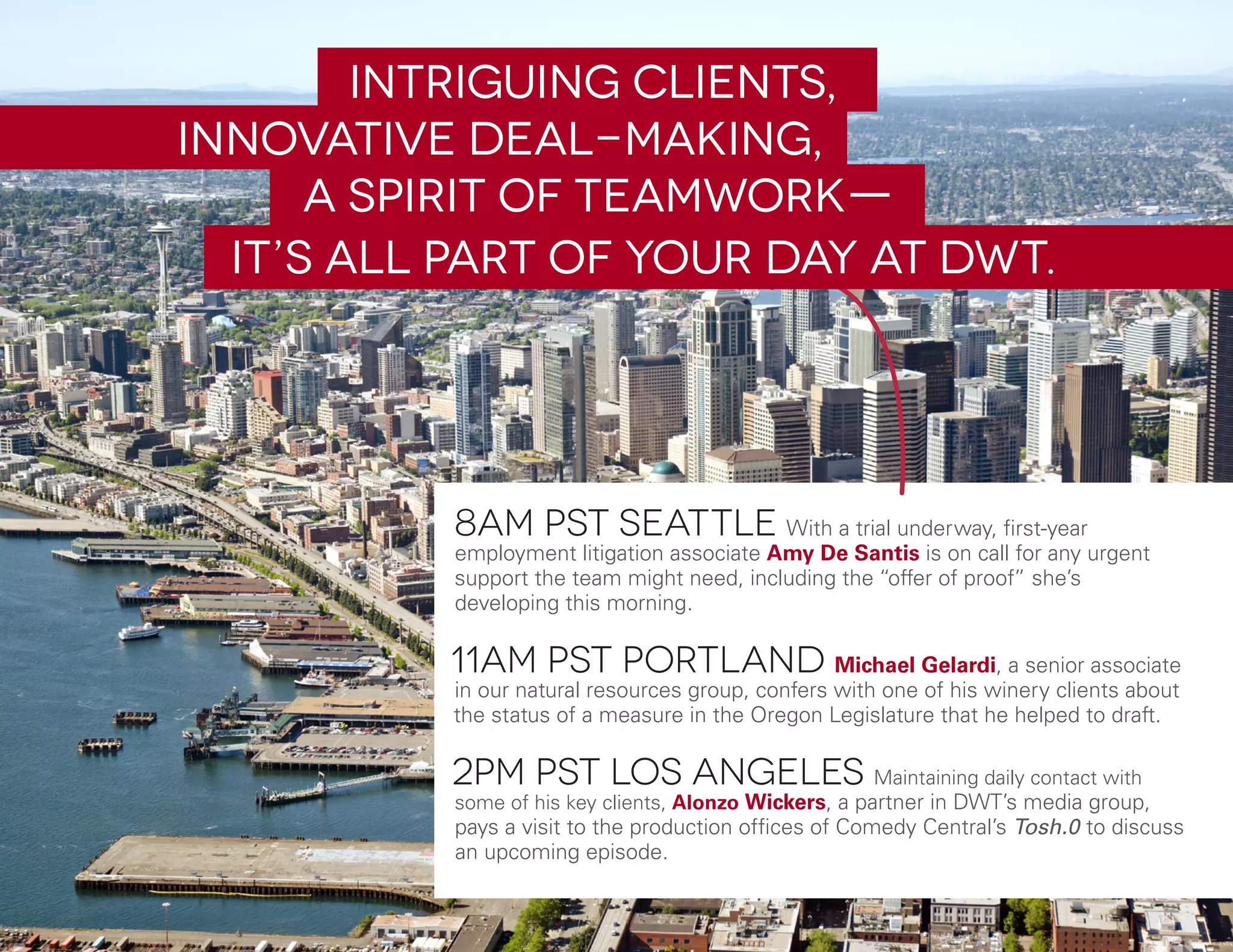 A Day in the Life at Davis Wright Tremaine | PDF