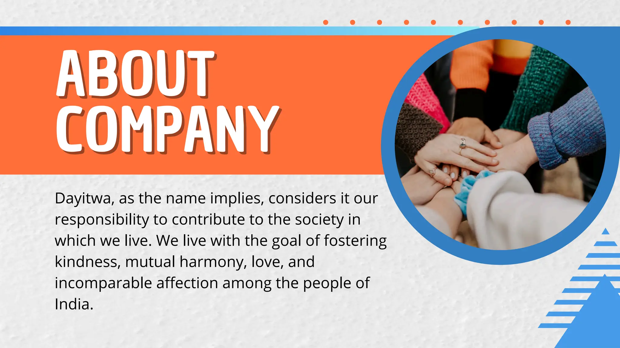 Dayitwa NGO Company Profile portfolio social welfare | PDF