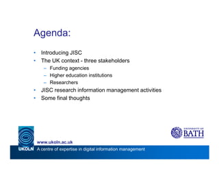 Models for integrating institutional repositories and research ...