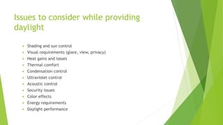 Daylight factor architecture | PPTX