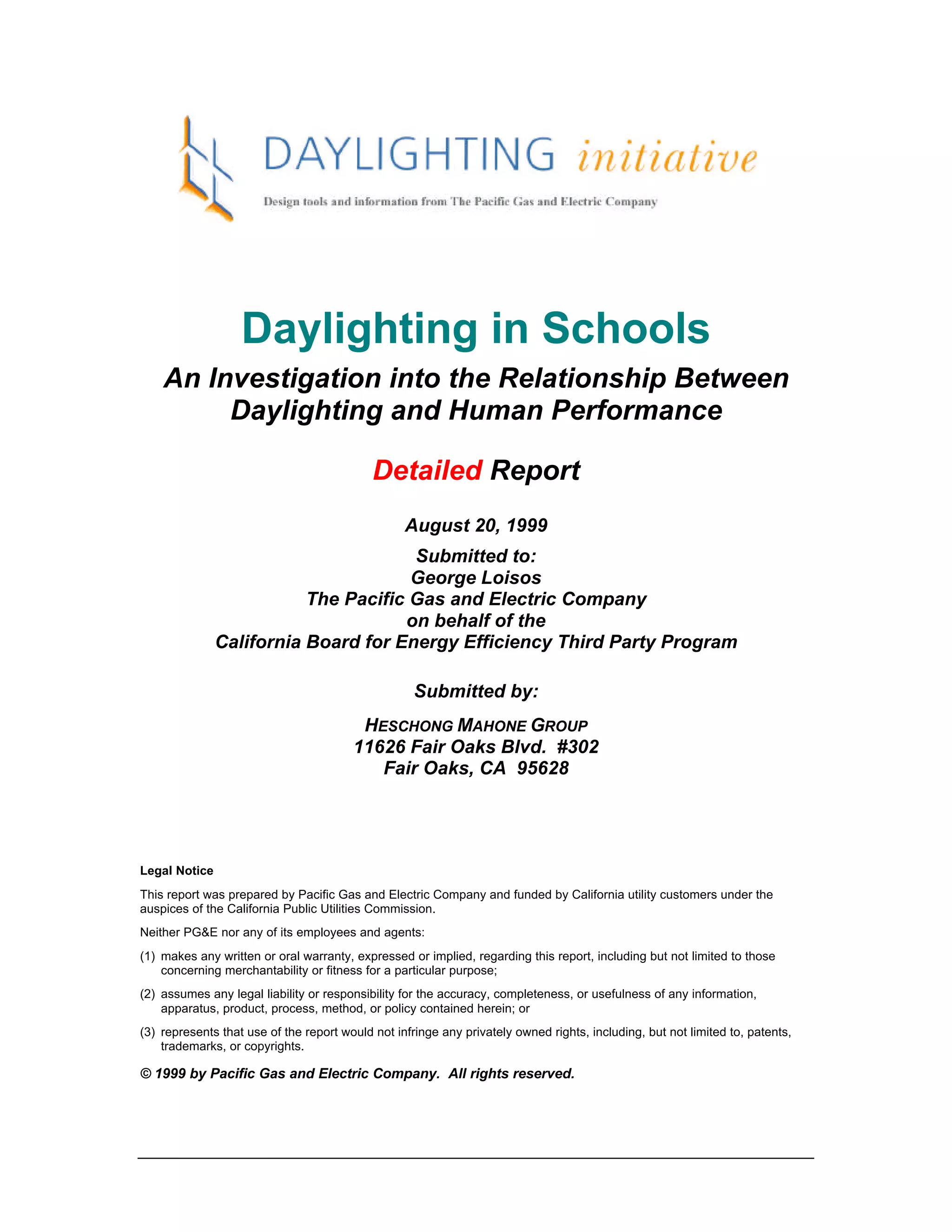 Daylighting study | PDF
