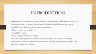 Daylighting systems ( reflector that deflect daylight into the depths ...