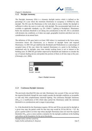 Daylight metrics and their sensitivity | PDF