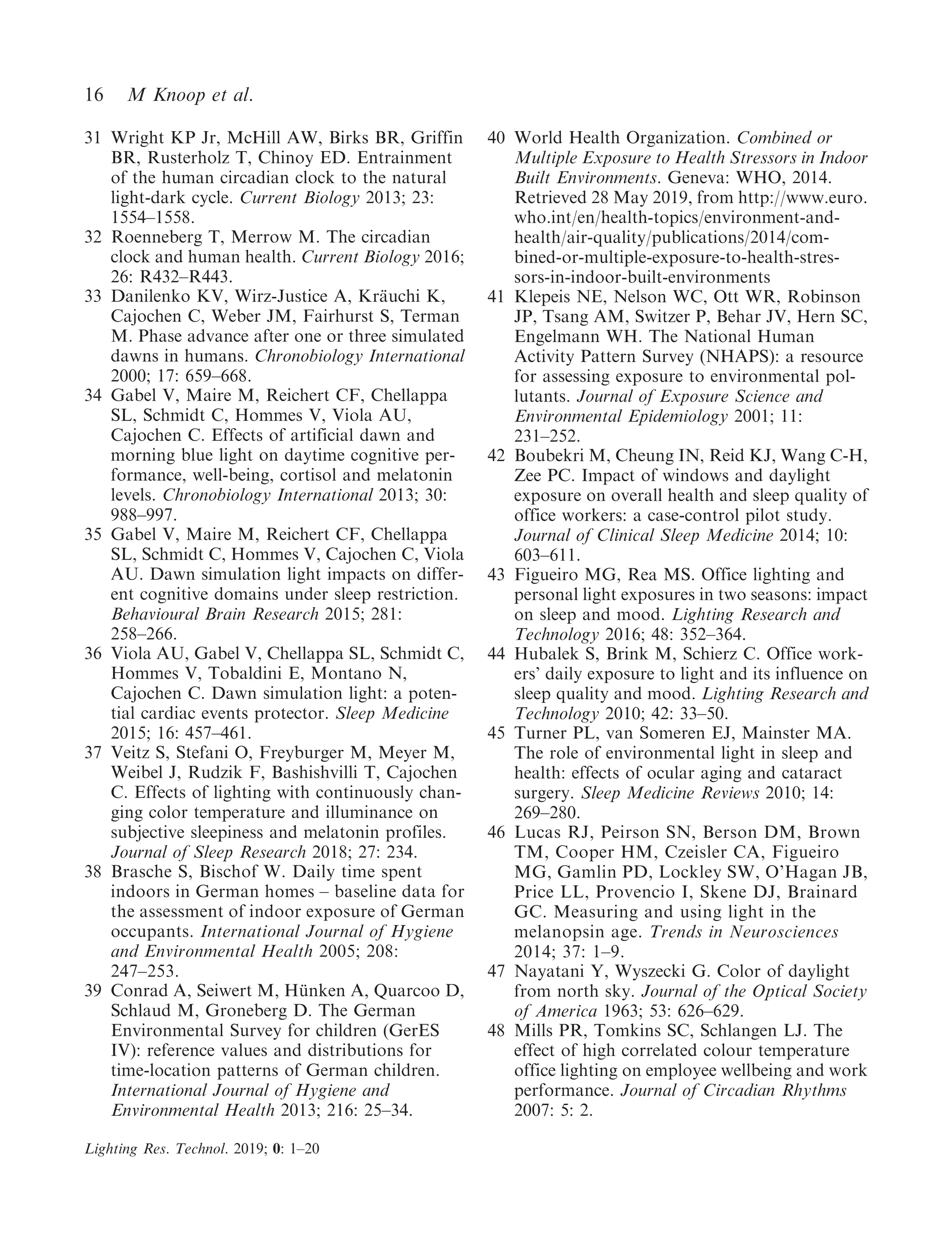 Daylight what makes the difference | PDF