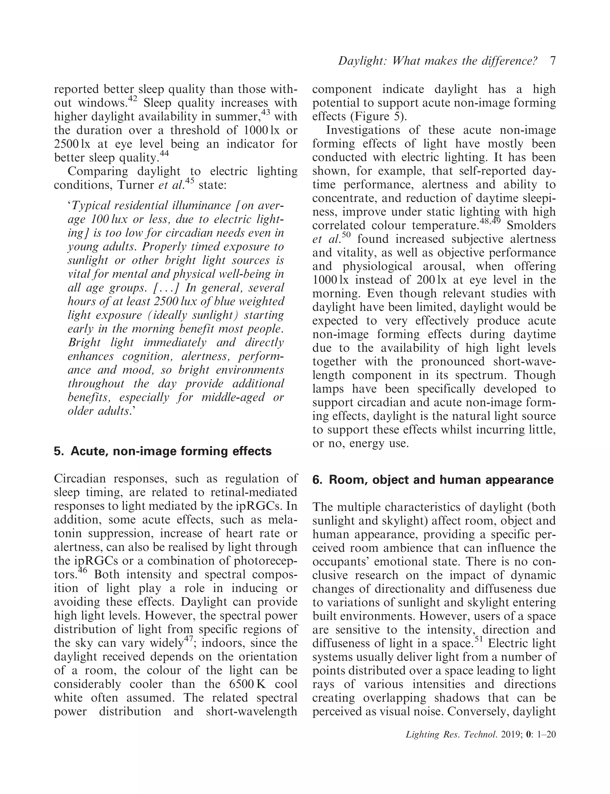 Daylight what makes the difference | PDF