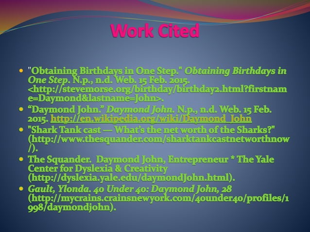 Daymond Garfield John | PPTX