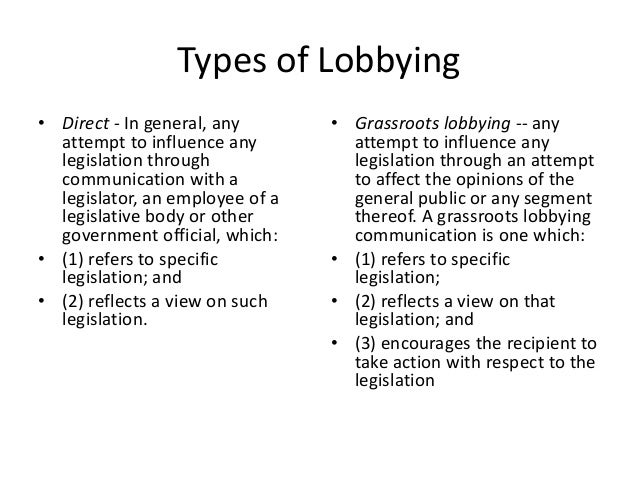 Anne Daymut, WPCAMR, “Non-Profit Lobbying Rules”