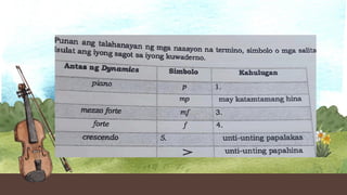 MGA DAYNAMIKS NA CRESENDO AT DECRESENDO- WEEK 2- QUARTER 4- | PPT