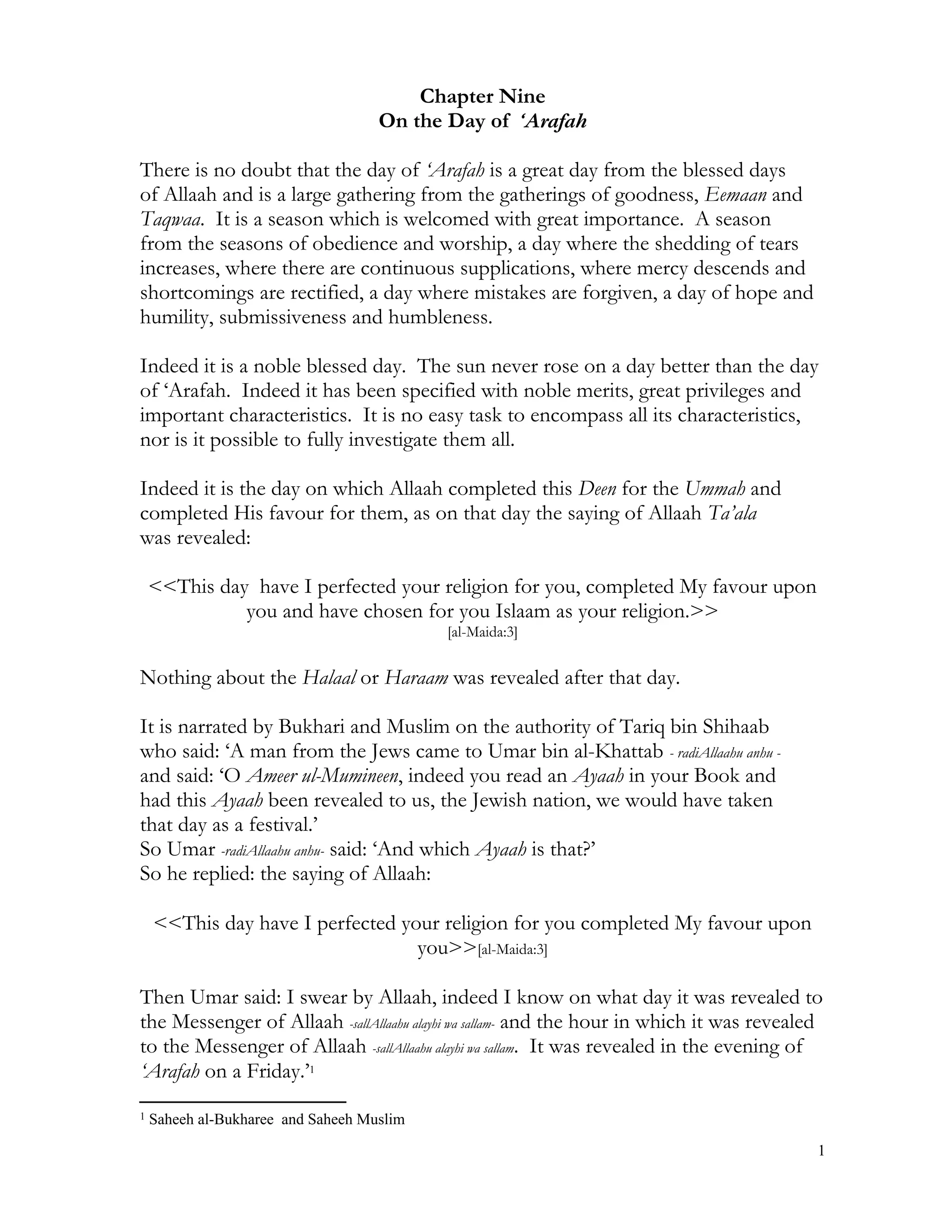 Day of arafah arafat | PDF