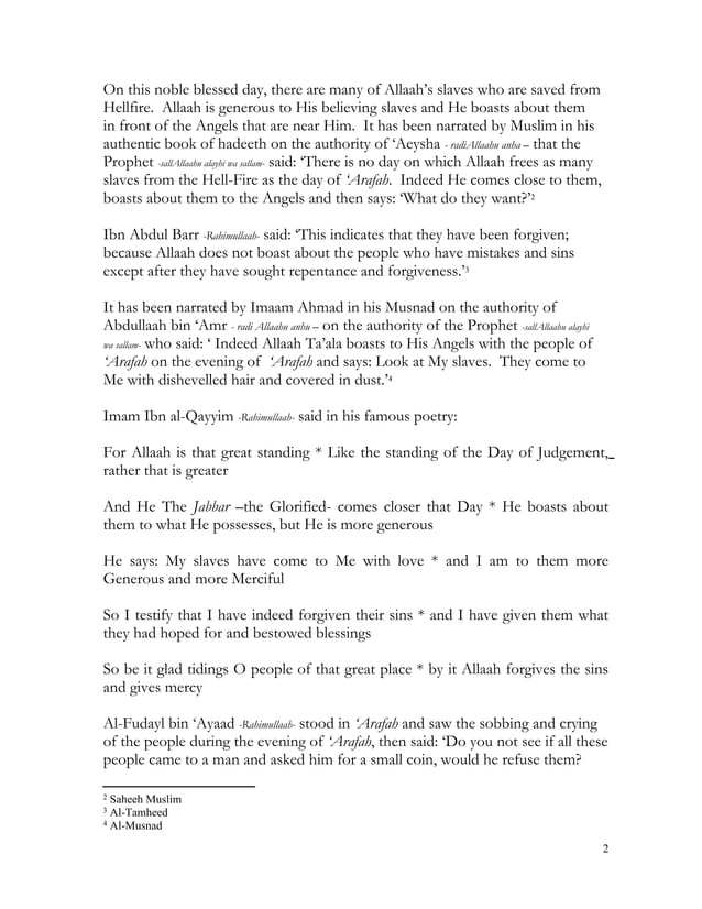 Day of arafah arafat | PDF