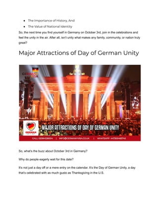 Day of German Unity – The Most Significant Festival of Germany | PDF
