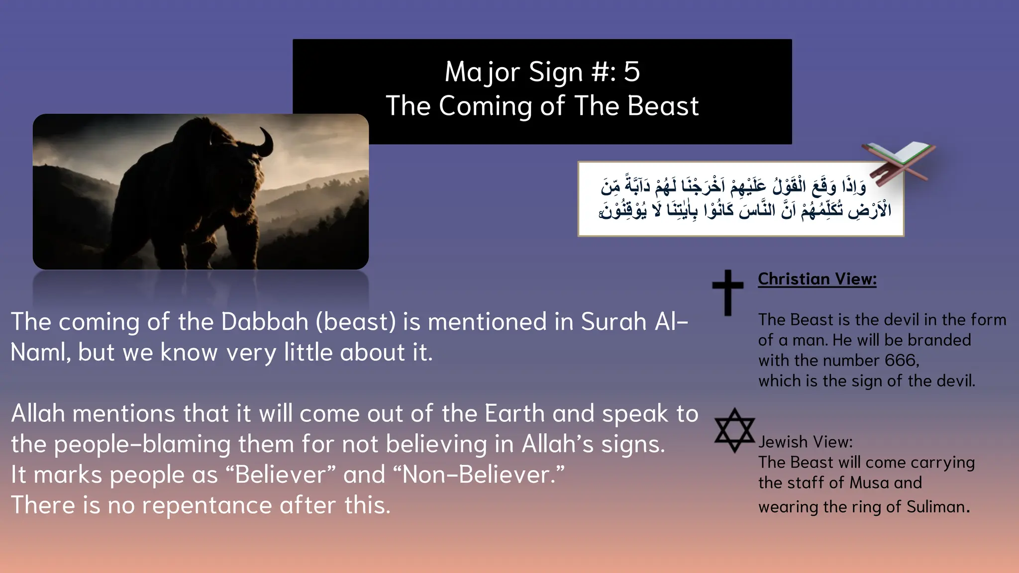 Day of Judgment in Islam- Minor and Major Signs | PPT