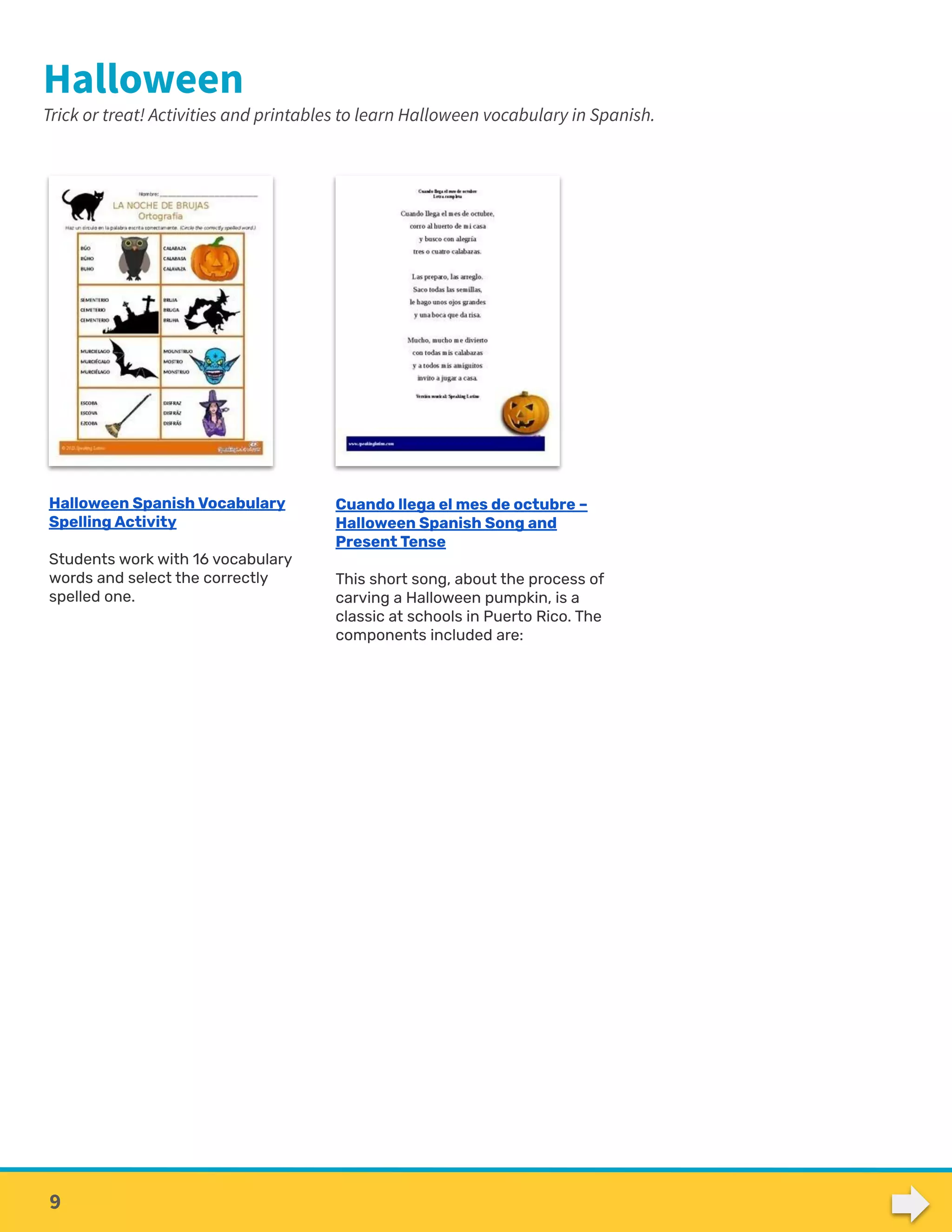 Day of the Dead and Halloween Spanish Class Activities: Class Guide for ...