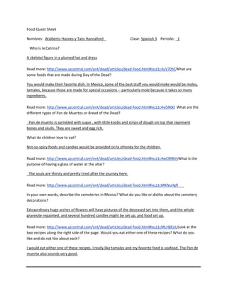 Day of the dead work sheets (3) | PDF