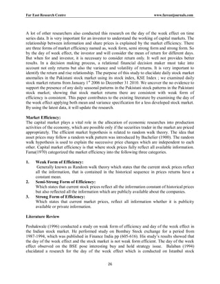 Day of the week effect | PDF