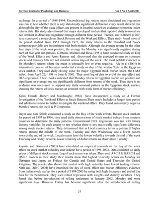 Day of the week effect | PDF