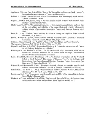 Day of the week effect | PDF