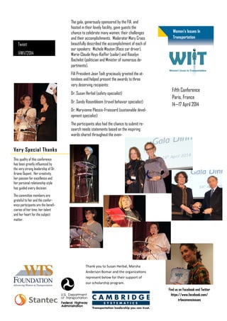 WIiT Paris 2014 : Women's Issues in Transportation | PDF
