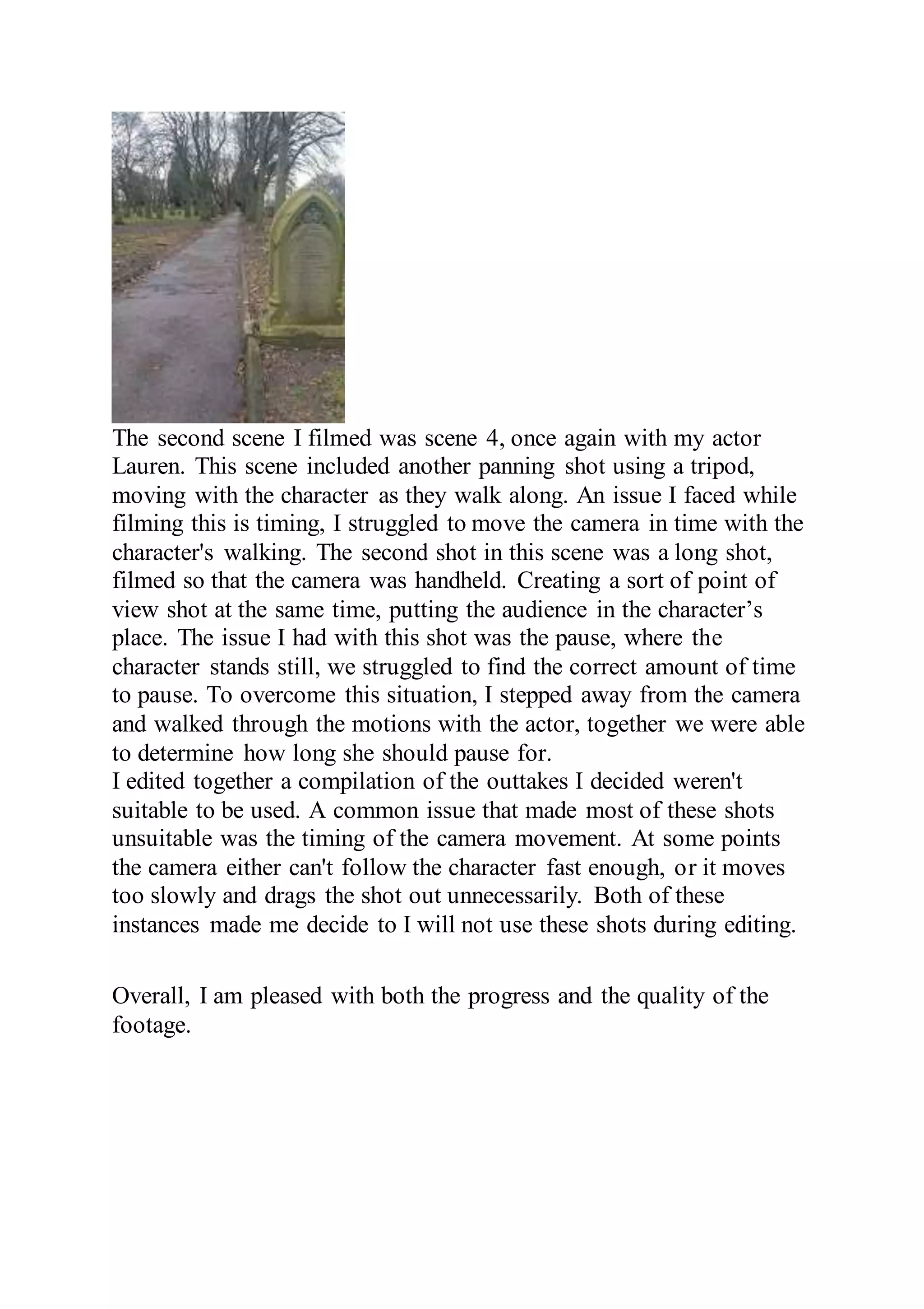 Day one of production | DOCX