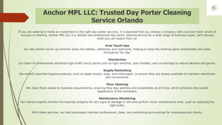 Day Porter Cleaning Service for Your Business Needs | PDF