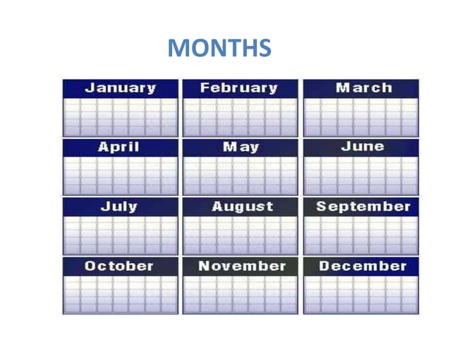 Days Months And Date | PPT