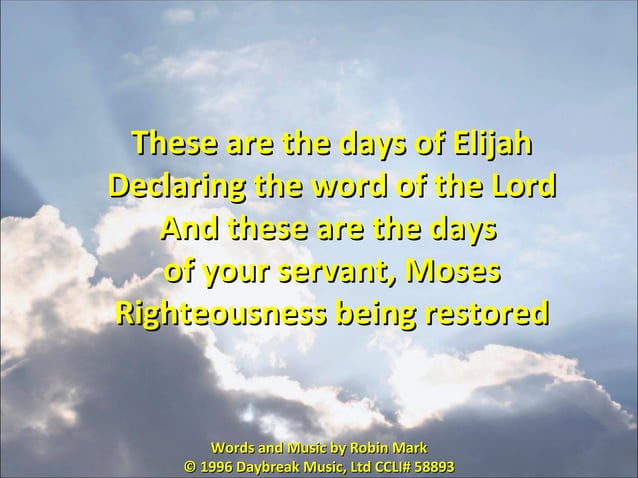 Days Of Elijah | PPT | Christianity | Religion & Spirituality