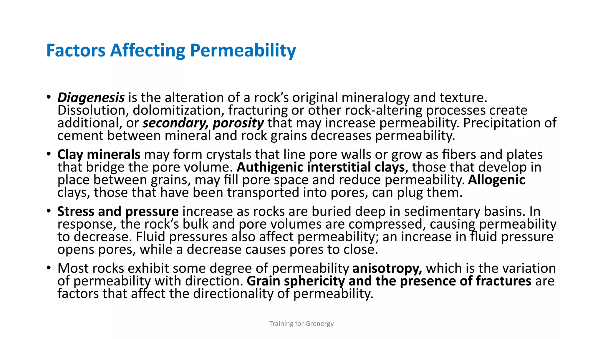 Days 3d porosity , permeability, fluid saturation | PDF