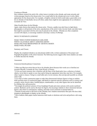 Celebrating the Mexican Days of the Dead | DOC