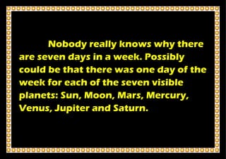 Days of the week | PDF