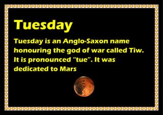 Days of the week | PPT