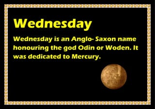 Days of the week | PPT