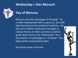 How do you say the days of the week in Latin? | PPTX