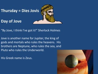 Days Of The Week In Latin