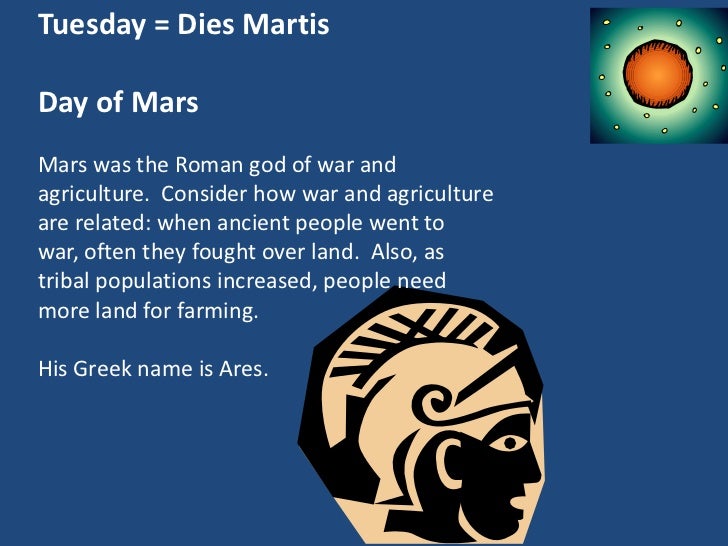 How do you say the days of the week in Latin?