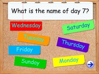 Days of the Week.pptx | Homework and Study | Education