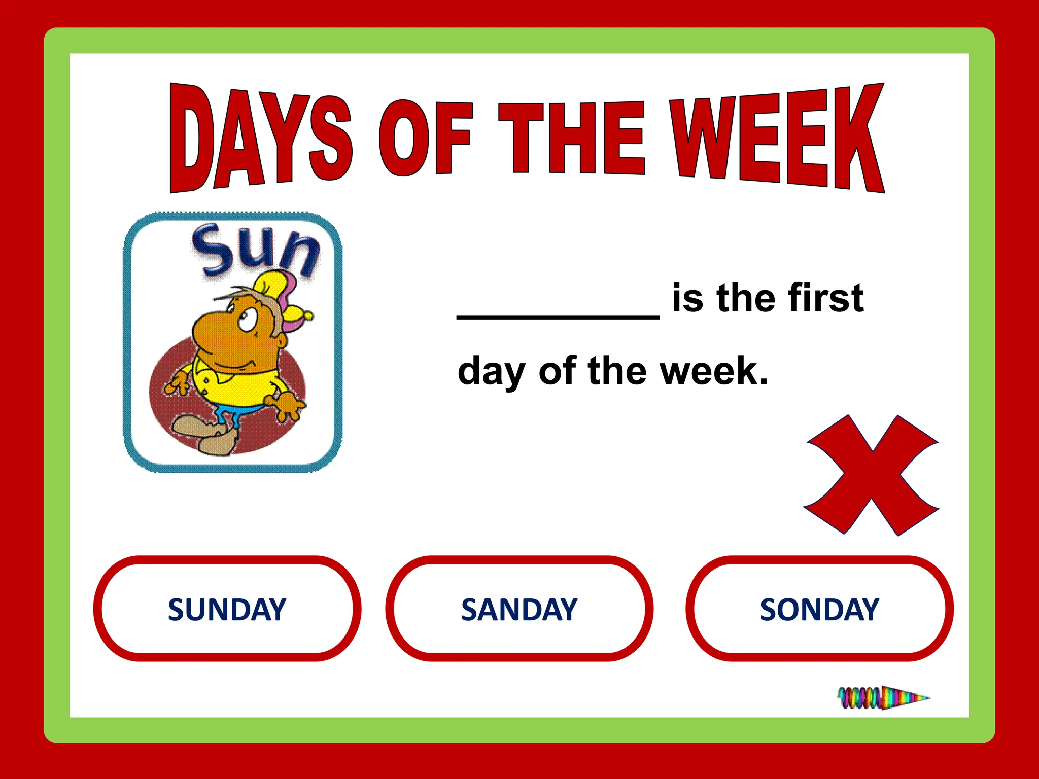 days of the week.ppt
