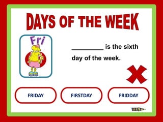 days of the week.ppt