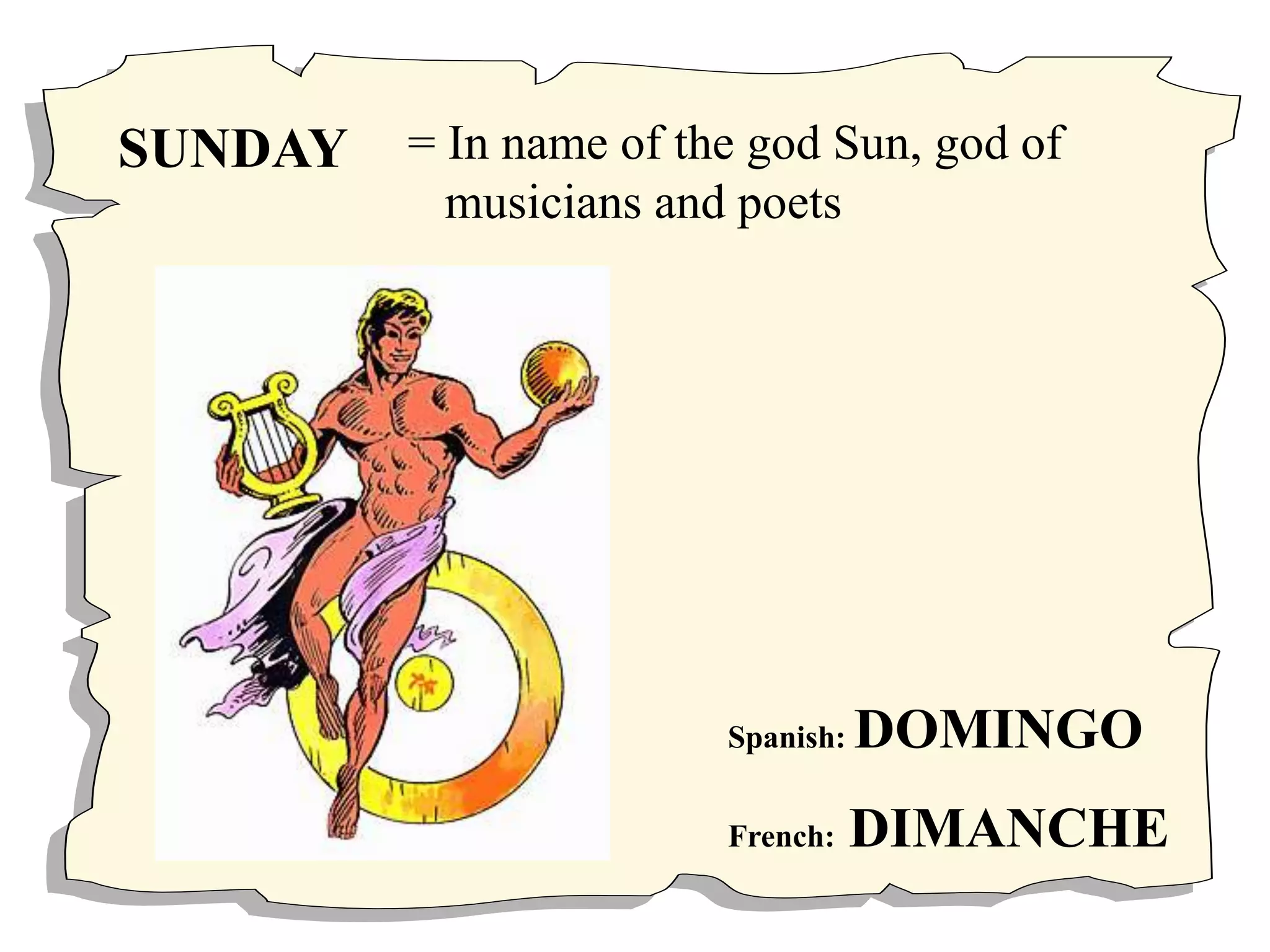 DAYS OF THE WEEK - ORIGIN.ppt