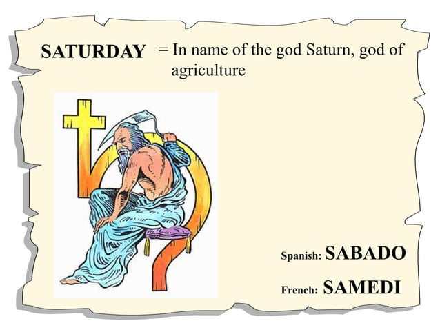 DAYS OF THE WEEK - ORIGIN.ppt